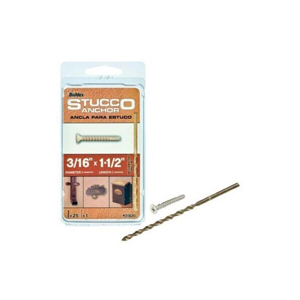 Itw E Z Ancor Concrete Screw Flat Steel 31820 Zoro